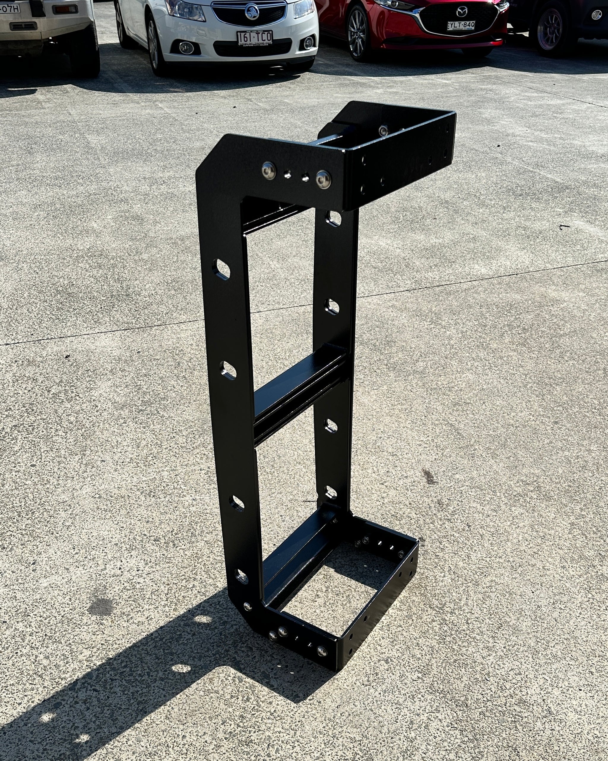 Folding Ladder V2 - Black | Explorer Canopies & Ute Trays