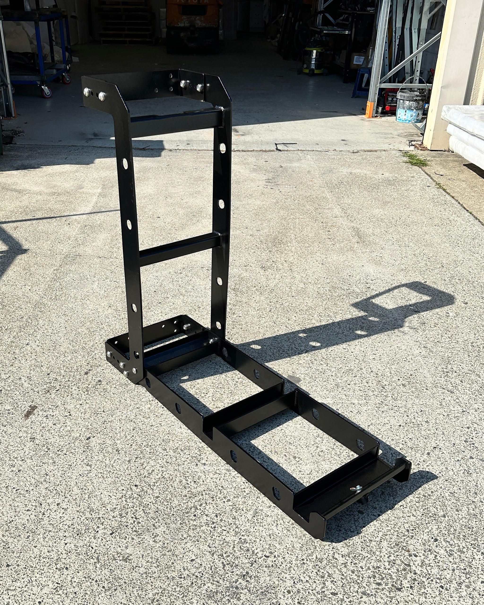 Folding Ladder V2 - Black | Explorer Canopies & Ute Trays