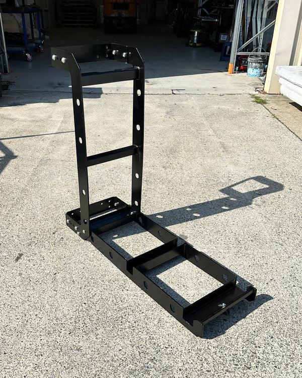 Folding Ladder V2 - Black | Explorer Canopies & Ute Trays