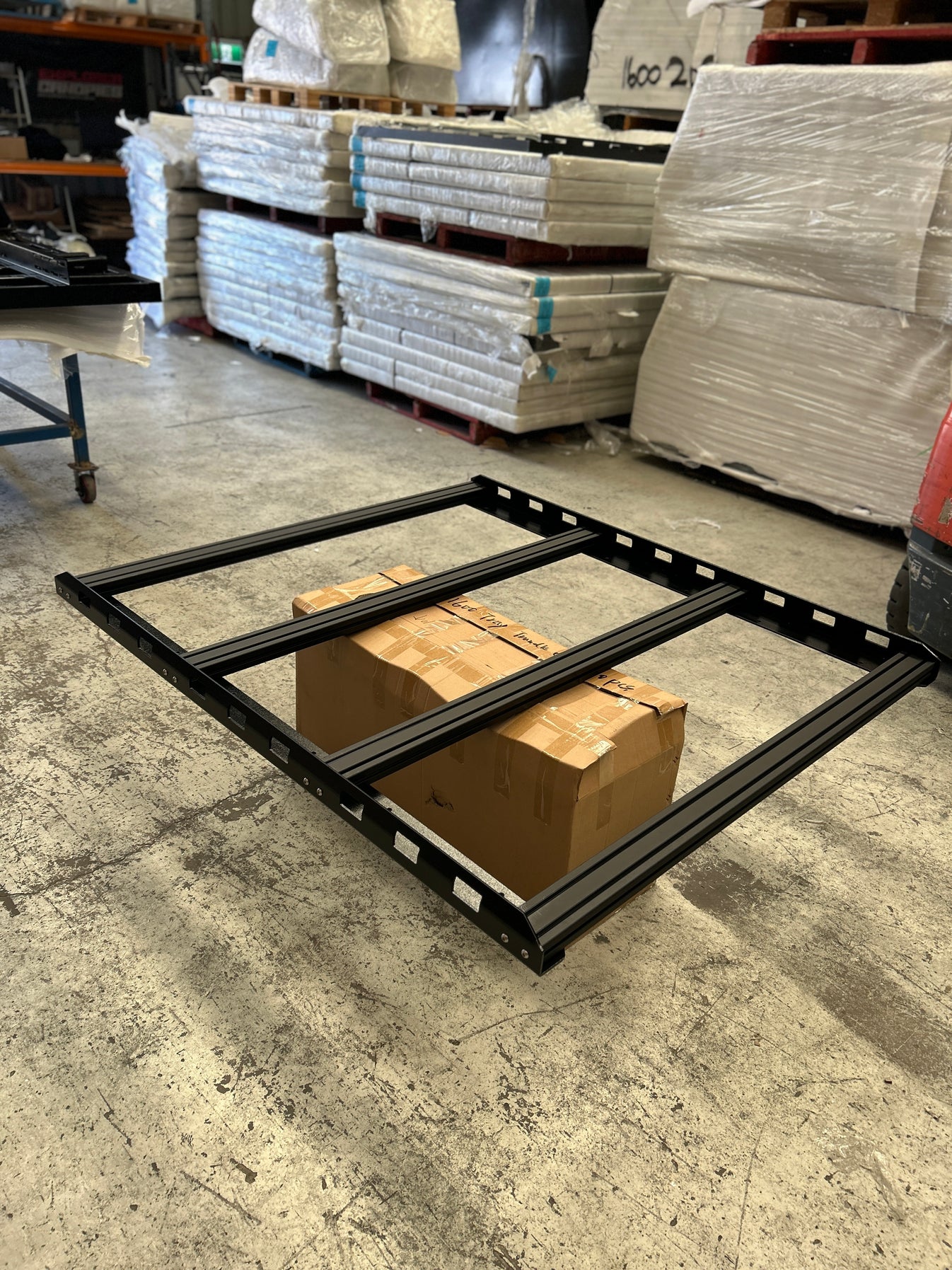 Black Flat Platform Roof Rack 1600mm | Explorer Canopies & Ute Trays