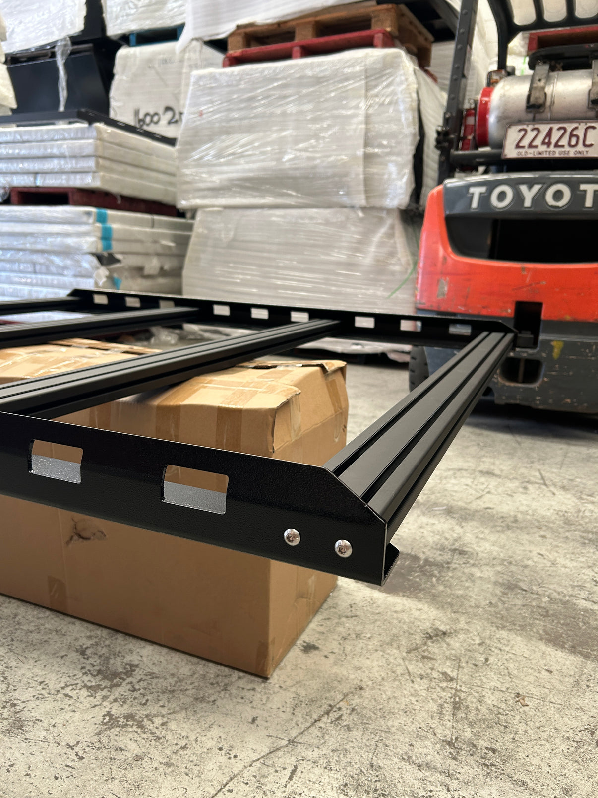 Black Flat Platform Roof Rack 1600mm | Explorer Canopies & Ute Trays