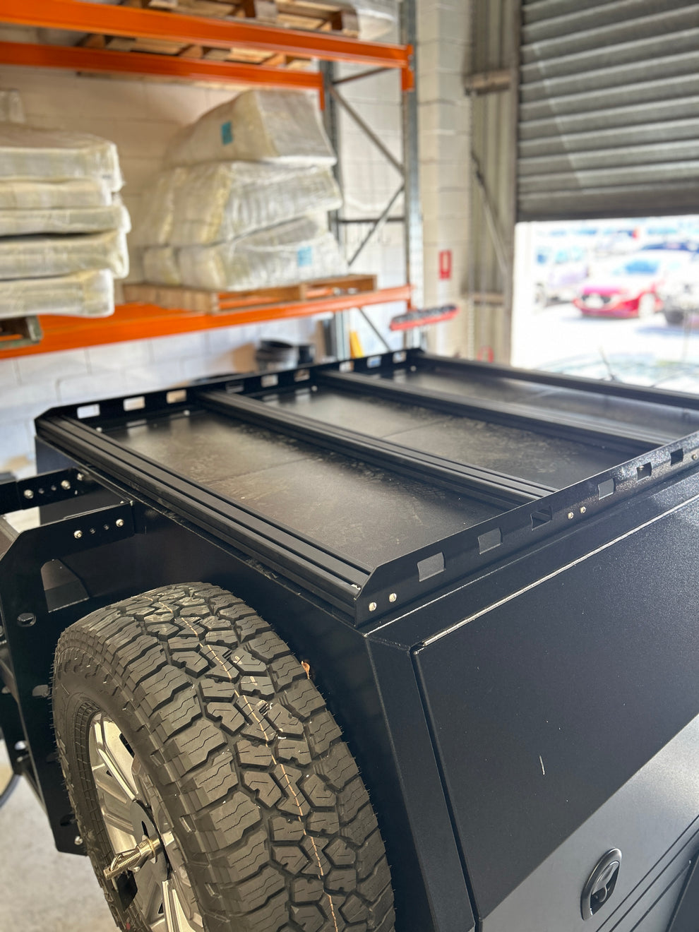 Black Flat Platform Roof Rack 1600mm | Explorer Canopies & Ute Trays